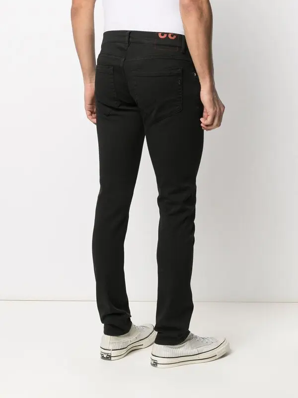DONDUP Dark Wash Slim-fit Jeans - Black