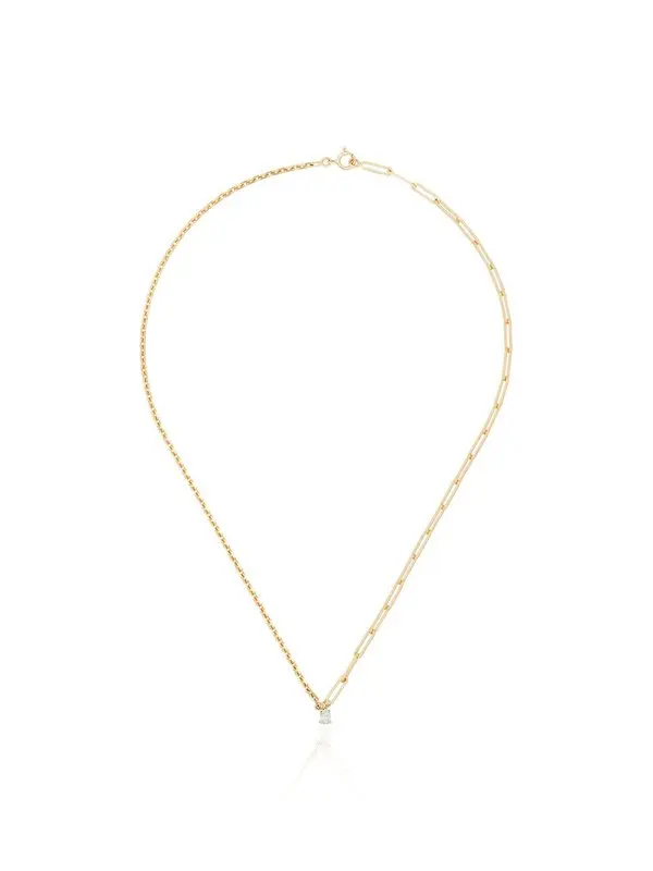 Yvonne Léon 18kt Pear Diamond Necklace - Gold