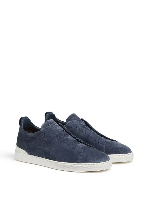 Zegna Triple Stitch Slip-on Sneakers