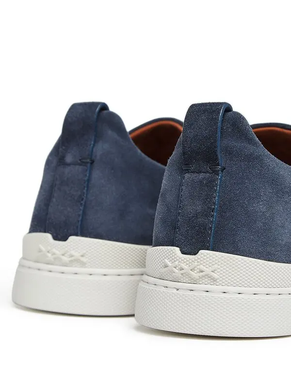 Zegna Triple Stitch Slip-on Sneakers