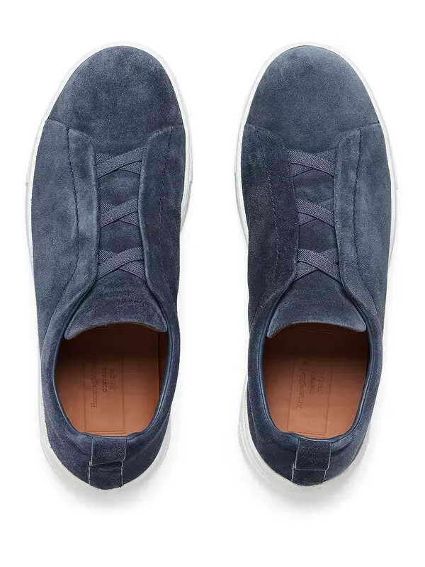 Zegna Triple Stitch Slip-on Sneakers