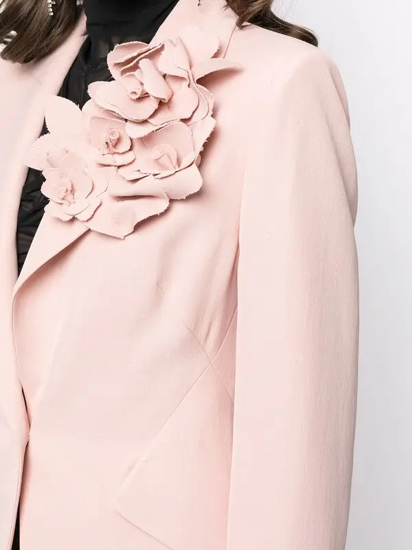 Ermanno Scervino 3d Floral Detail Blazer
