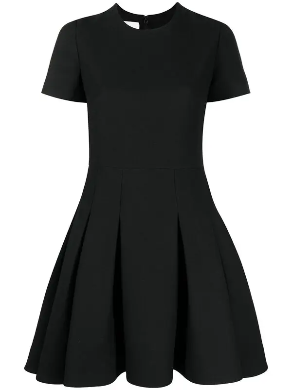 Valentino Garavani Pleated Flared Mini Dress