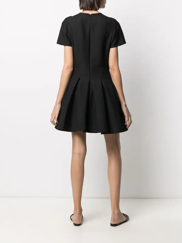 Valentino Garavani Pleated Flared Mini Dress