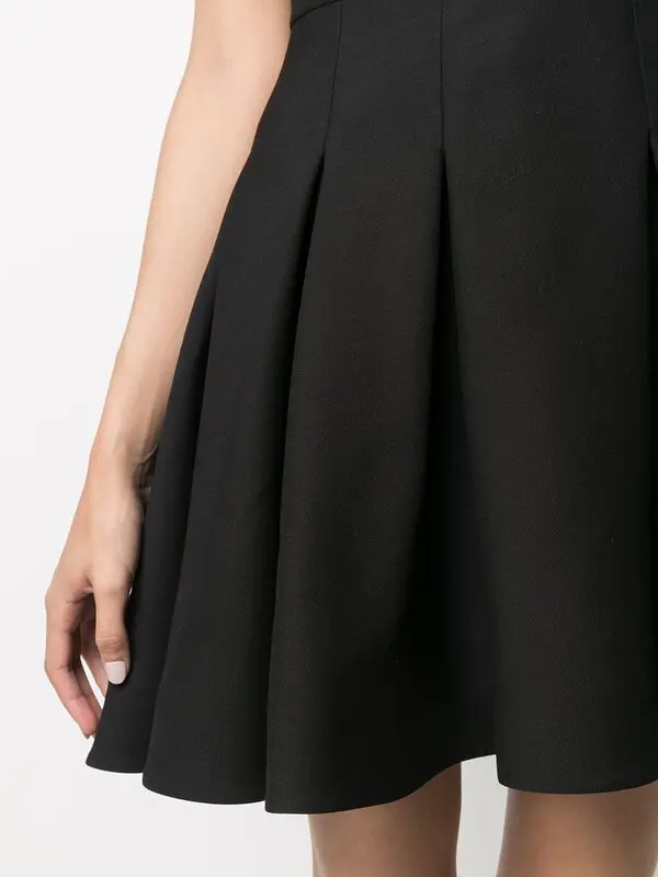 Valentino Garavani Pleated Flared Mini Dress