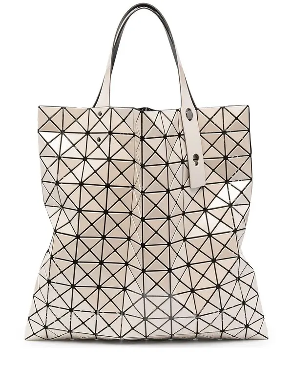 Issey Miyake Prism Geometric-motif Tote - Neutrals