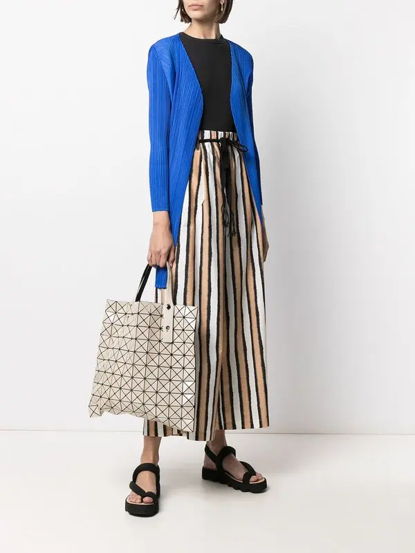 Issey Miyake Prism Geometric-motif Tote - Neutrals