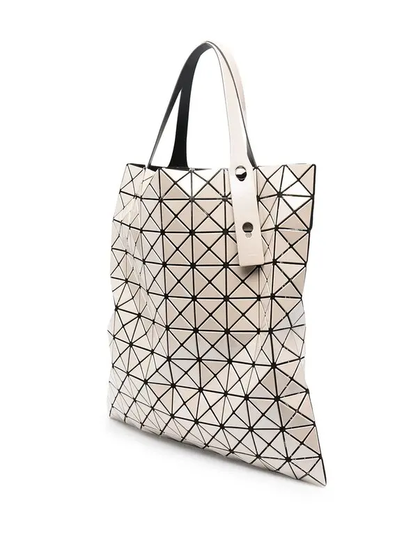 Issey Miyake Prism Geometric-motif Tote - Neutrals