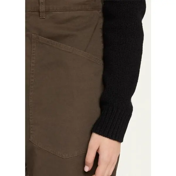 NILI LOTAN Shon Cropped Pants - Dark Walnu