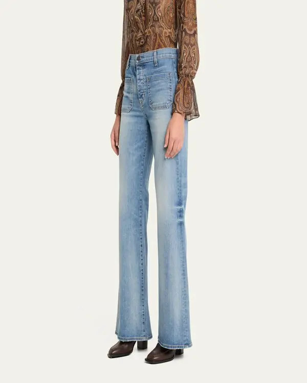 NILI LOTAN - Nili Lotan Florence Denim Flare Jeans
