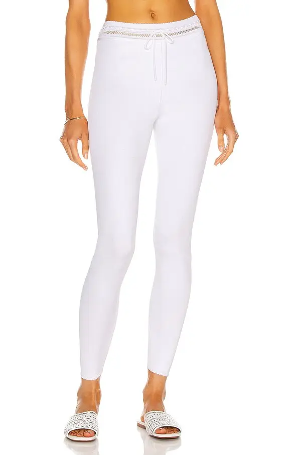 Alaïa Edition 1993 The Lace Knit Leggings In White