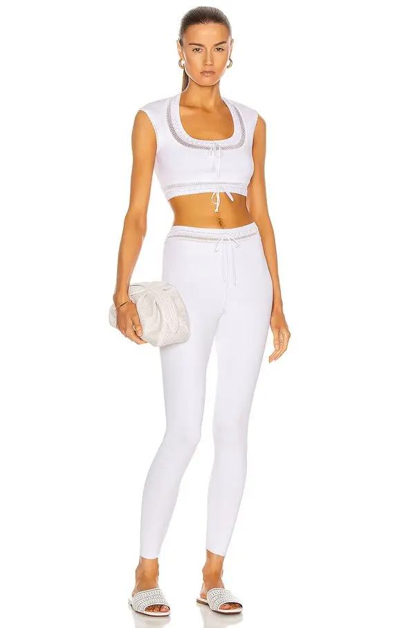 Alaïa Edition 1993 The Lace Knit Leggings In White
