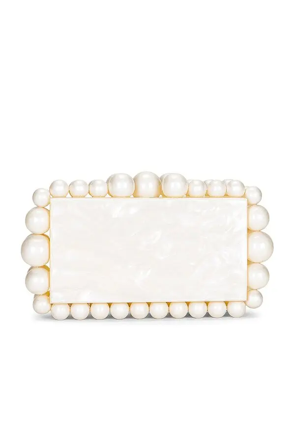 Cult Gaia Eos Clutch - Ivory