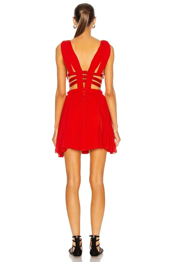 Alaïa Edition 2004 Short Draped Dress - Ecarlate