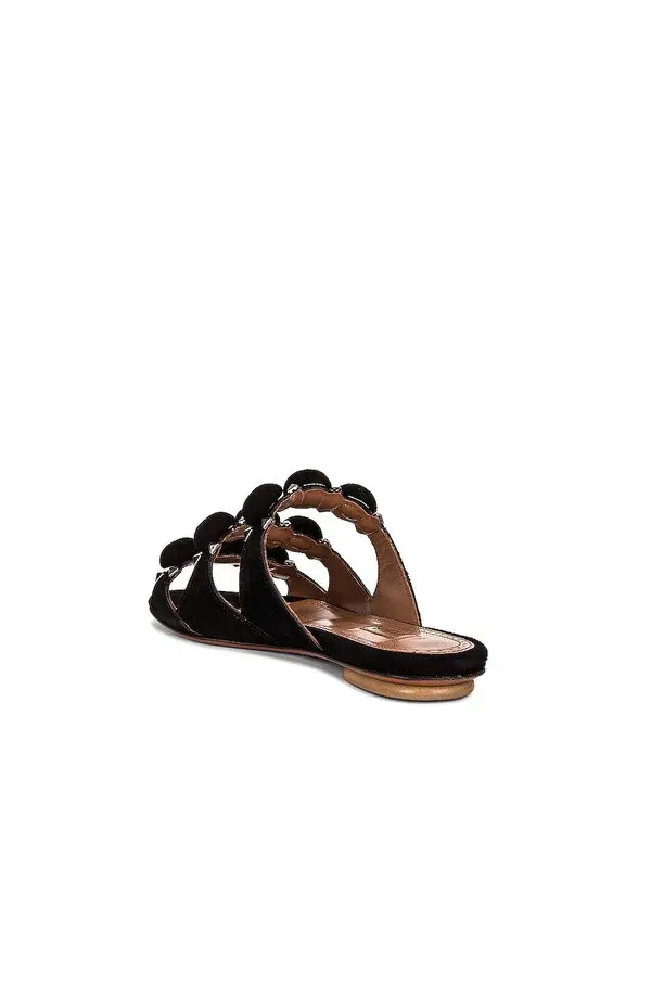 Alaïa Leather Bombe Sandals