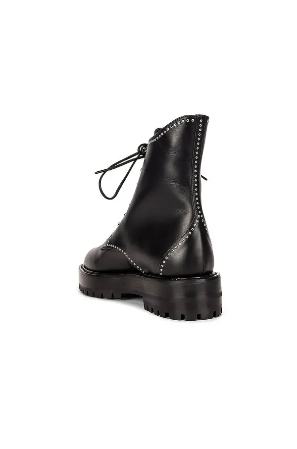 Alaïa Leather Micro Oeillets Boots