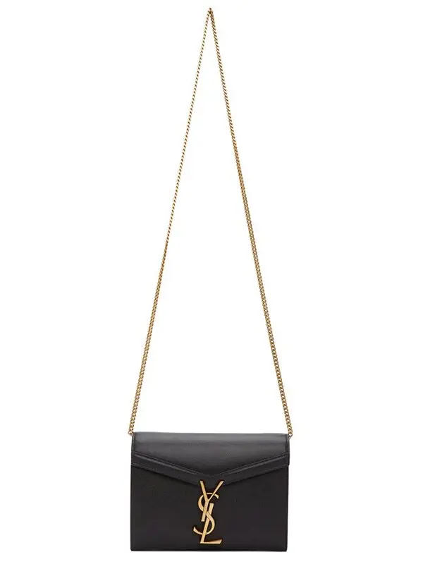 Saint Laurent Cassandra Leather Chain Wallet Bag