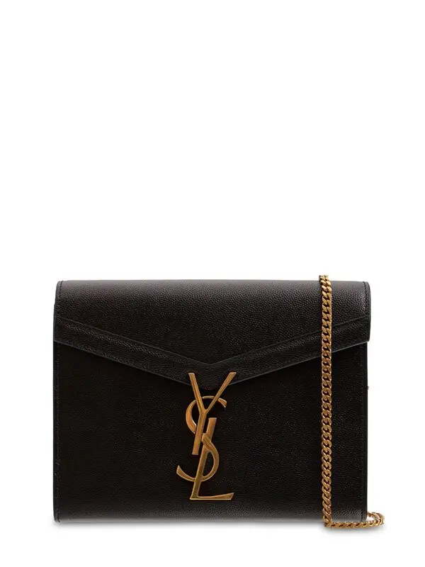 Saint Laurent Cassandra Leather Chain Wallet Bag