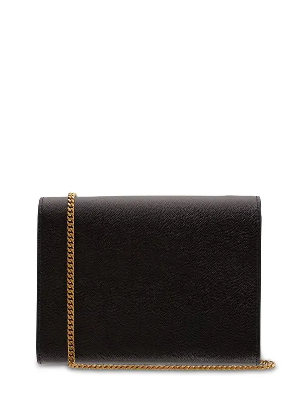 Saint Laurent Cassandra Leather Chain Wallet Bag