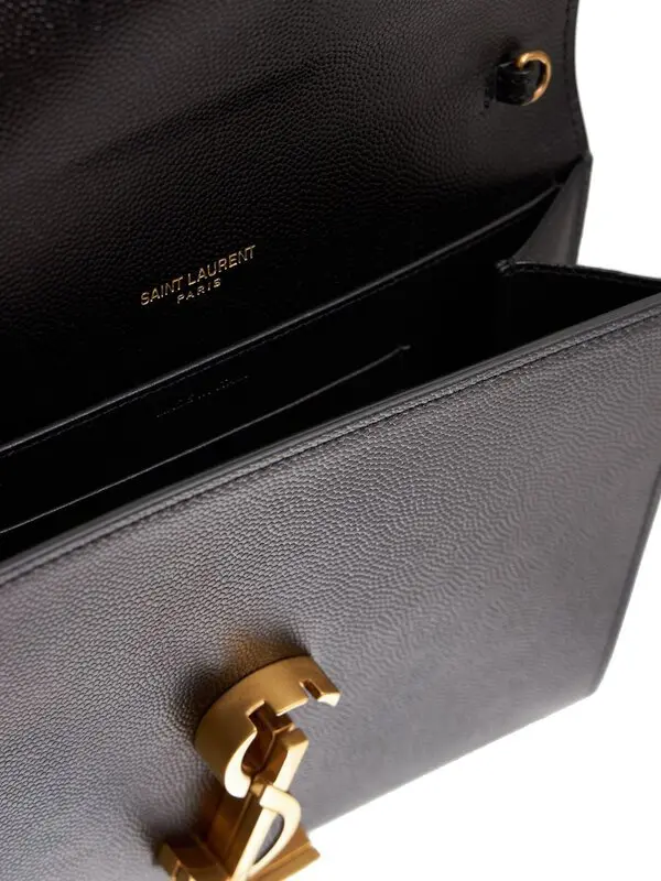 Saint Laurent Cassandra Leather Chain Wallet Bag