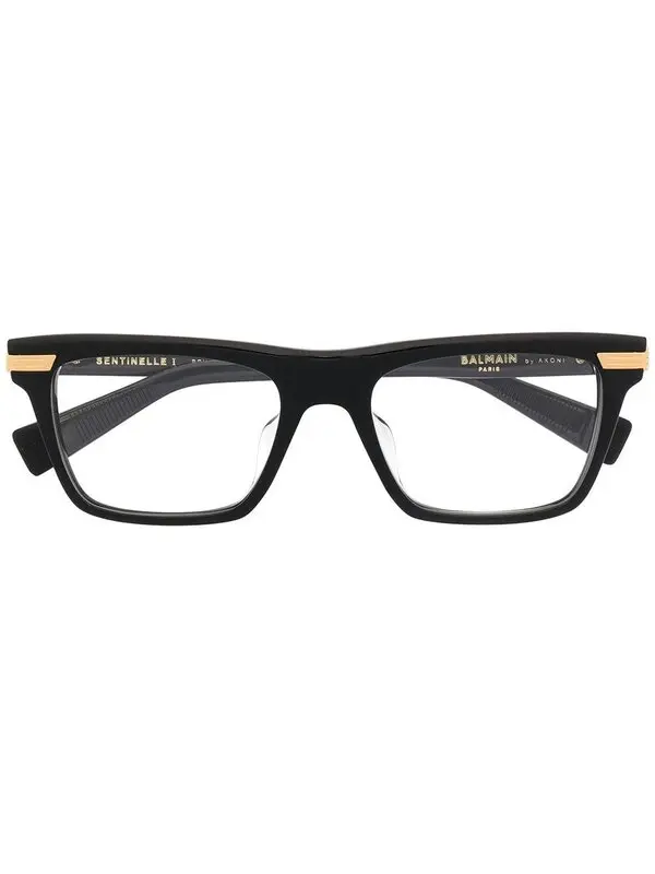 Balmain Sentinelle I Rectangle Glasses - Black