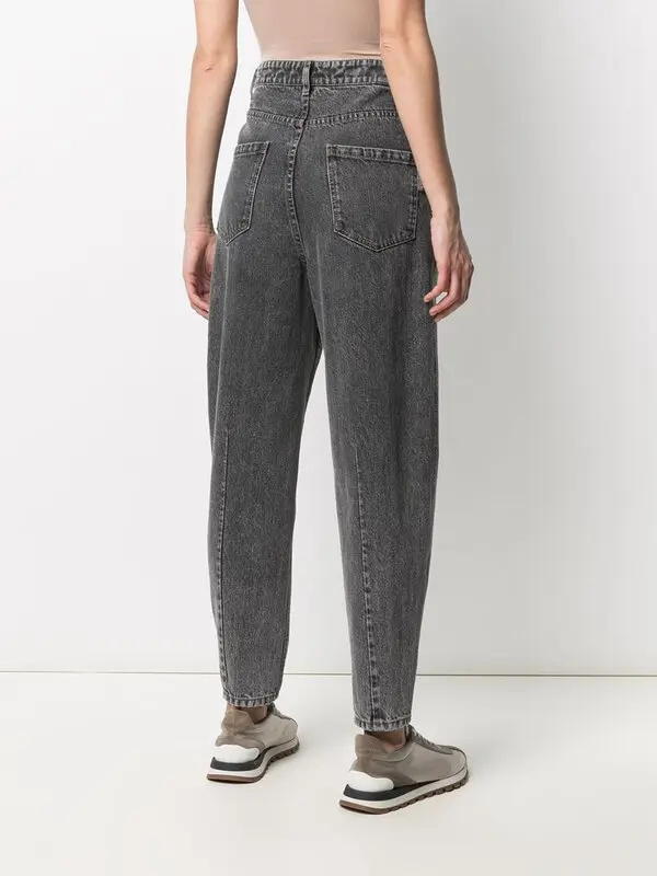 Brunello Cucinelli High-rise Tapered Jeans