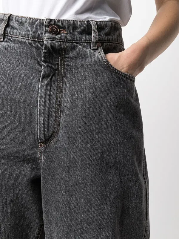 Brunello Cucinelli High-rise Tapered Jeans