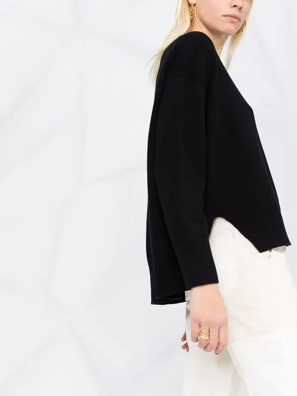 BARRIE Iconic Cashmere Pullover - Black