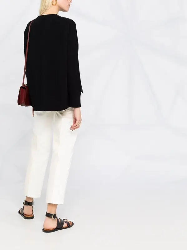 BARRIE Iconic Cashmere Pullover - Black