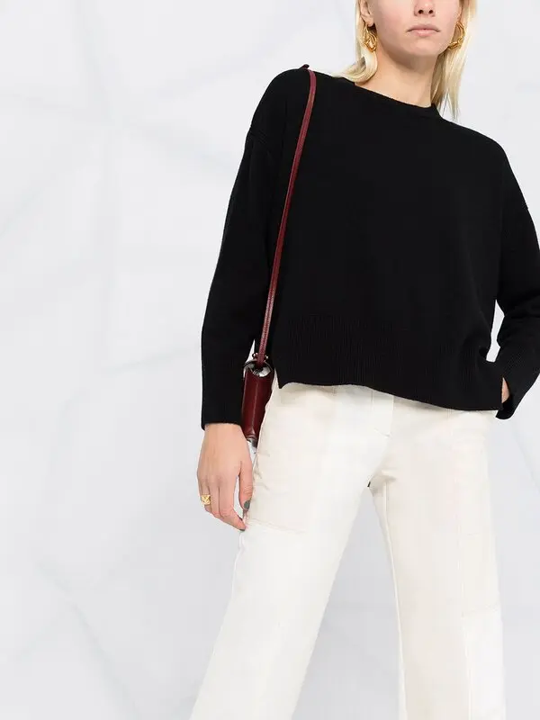 BARRIE Iconic Cashmere Pullover - Black