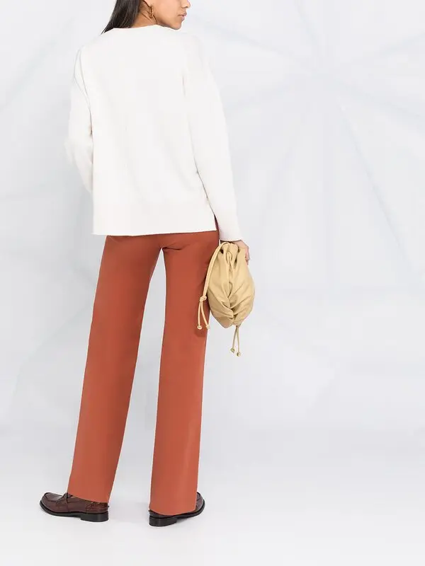 BARRIE Iconic Cashmere Pullover - White
