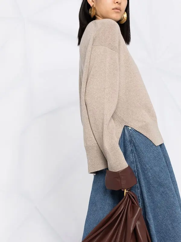 BARRIE Iconic Cashmere Pullover - Neutrals