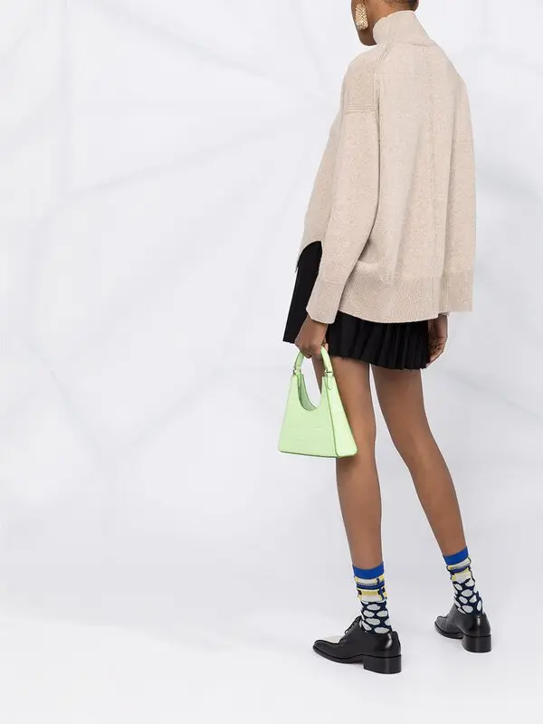 BARRIE Roll Neck Cashmere Jumper - Neutrals