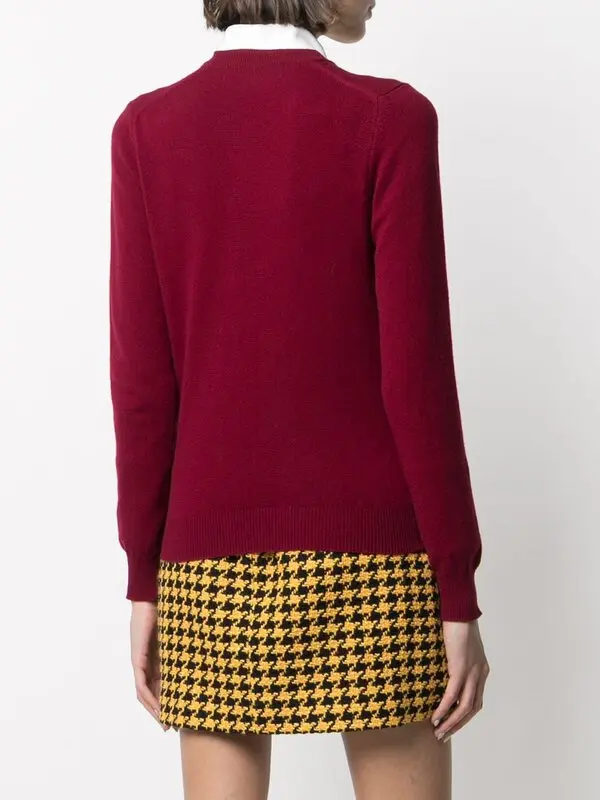 Play Comme Des Garcon Heart Motif Cardigan - Red