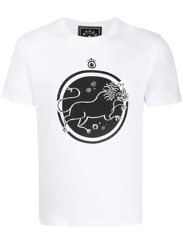10 CORSO COMO Lion Print T-shirt - White