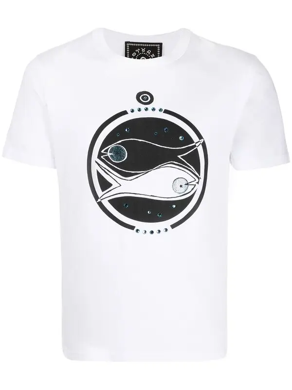 10 CORSO COMO Pisces Print T-shirt - White