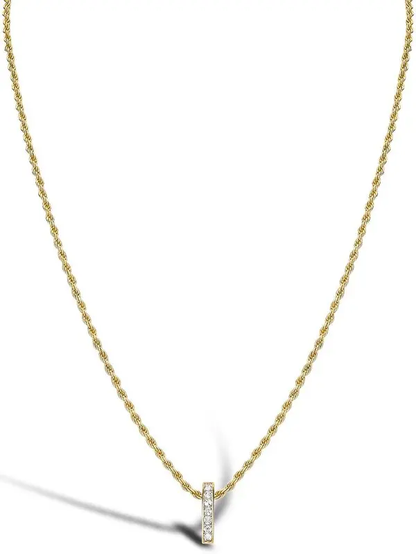 PRAGNELL 18kt Yellow Diamond Bar Pendant