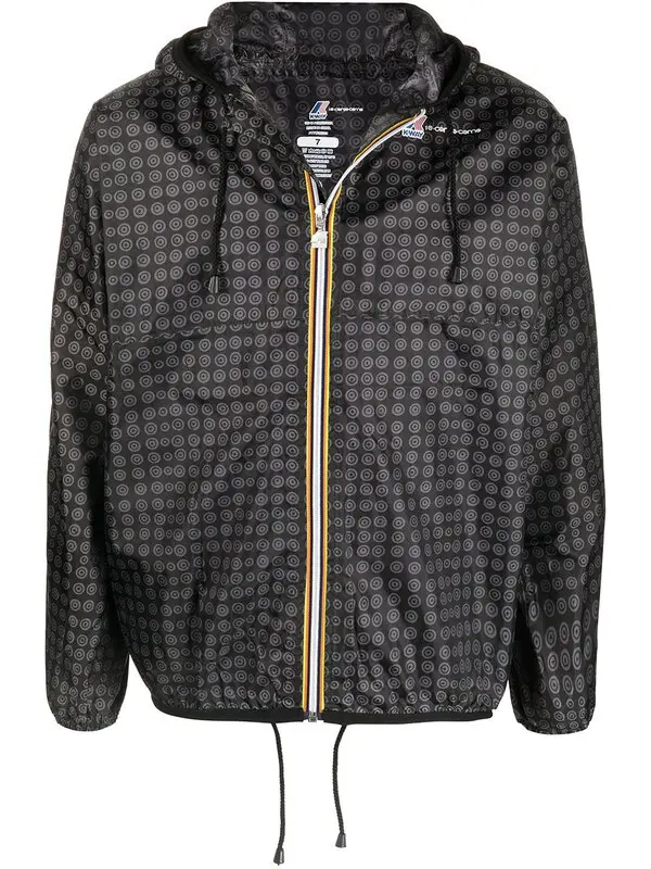 10 CORSO COMO Graphic-print Hooded Raincoat