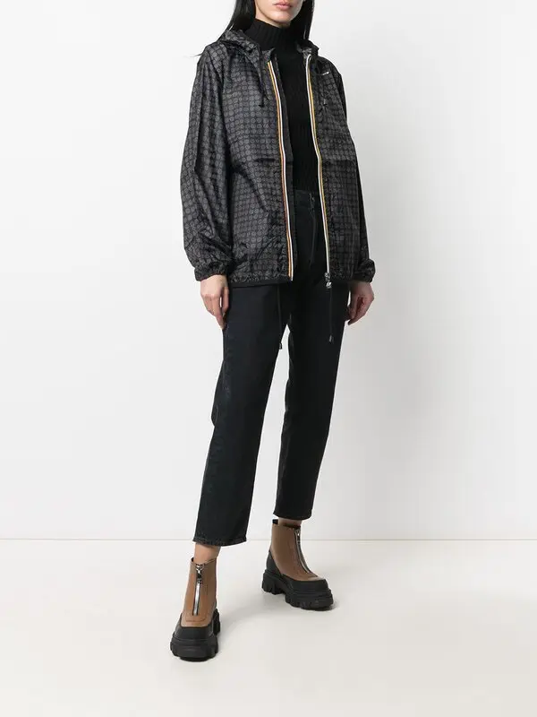 10 CORSO COMO Graphic-print Hooded Raincoat