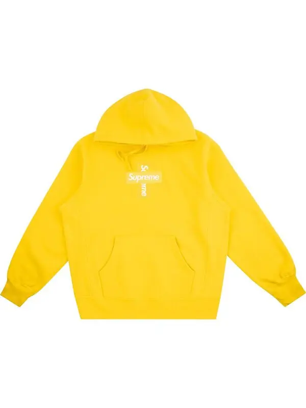 トップス Supreme Cross Box Logo Hooded yellow Supreme Cross Box Logo-Print Hoodie - Yellow | Editorialist