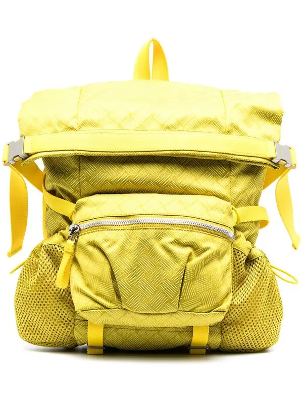 BOTTEGA VENETA Backpack Nylon Yellow Auth BD2181 Autre Marque BOTTEGA VENETA Backpack Nylon Yellow Auth  main image 4