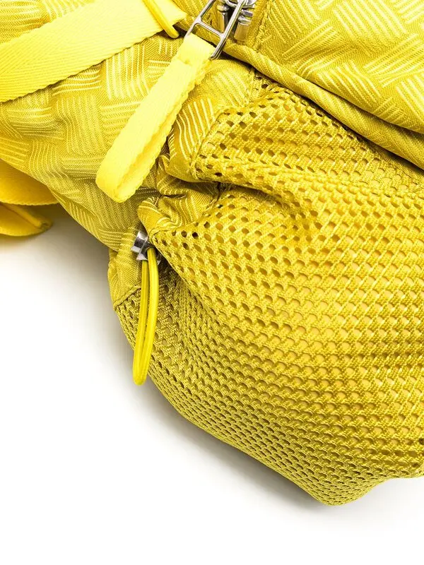 Bottega Veneta Jacquard Nylon Backpack - Yellow | Editorialist