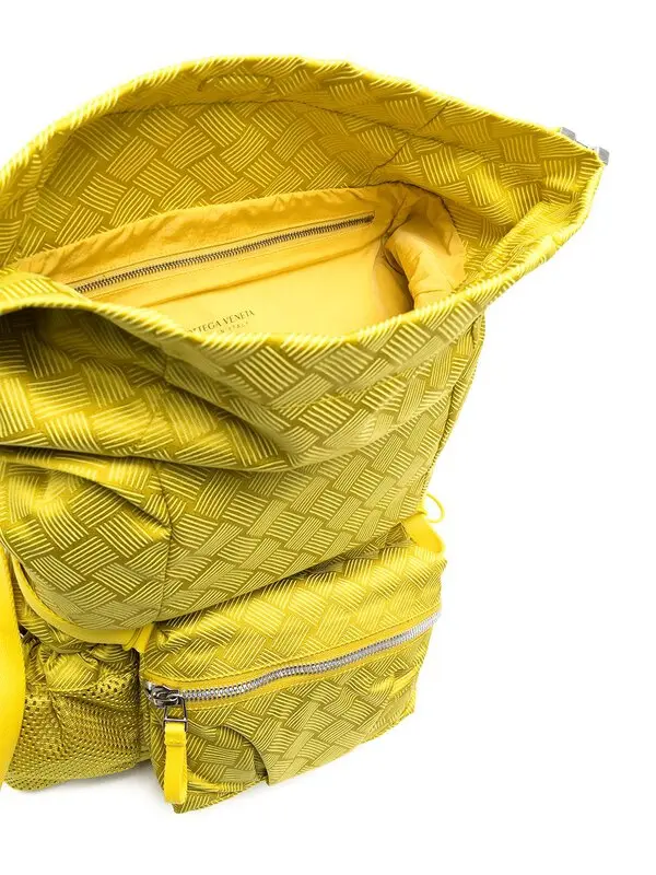 Bottega Veneta Jacquard Nylon Backpack - Yellow | Editorialist