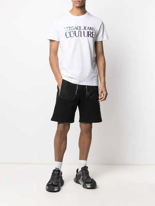 Versace Rainbow Logo Printed T-shirt