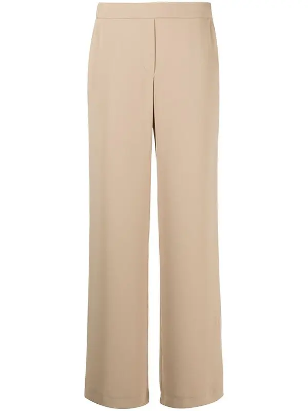 P.a.r.o.s.h Elasticated-waist Straight-leg Trousers - Neutrals