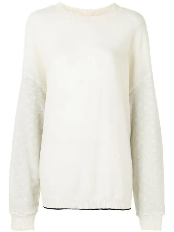 Y’s Oversized Wool Jumper - Neutrals