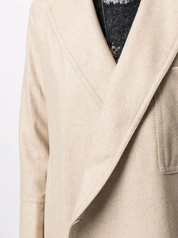 Y’s Asymmetric Front Wool Coat