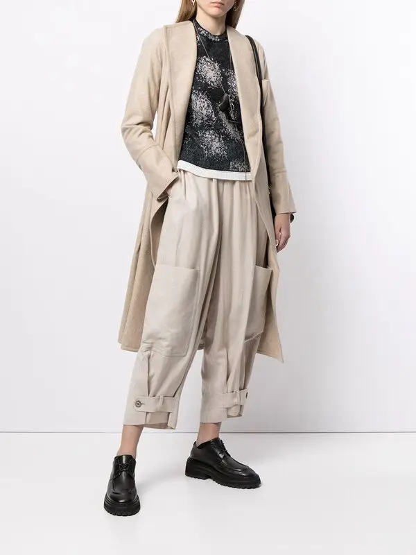Y’s Asymmetric Front Wool Coat