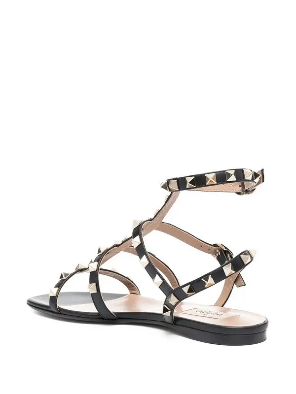 Valentino Garavani Rockstud Strappy Sandals - Black