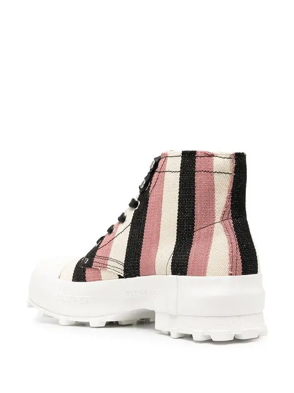 Camper Traktori Striped Ankle Boots